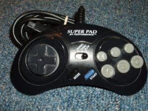 sega genesis super pad game controller by performance # p-042c