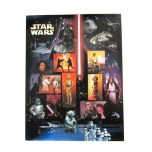 usps star wars collectible sheet of fifteen 41 cent stamps scott 4143