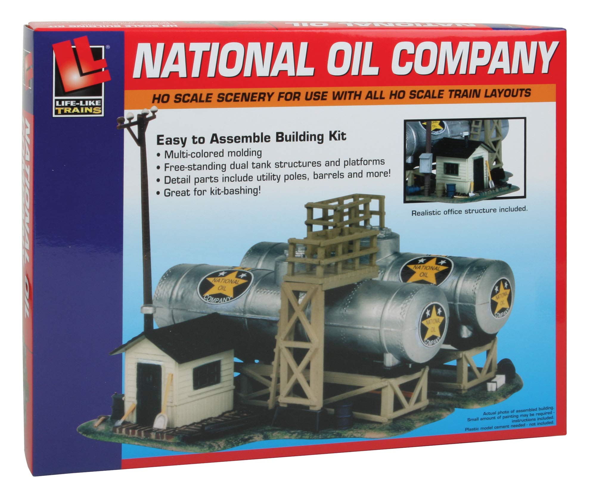 Life-Like Trains HO Scale Building Kits - National Oil Company