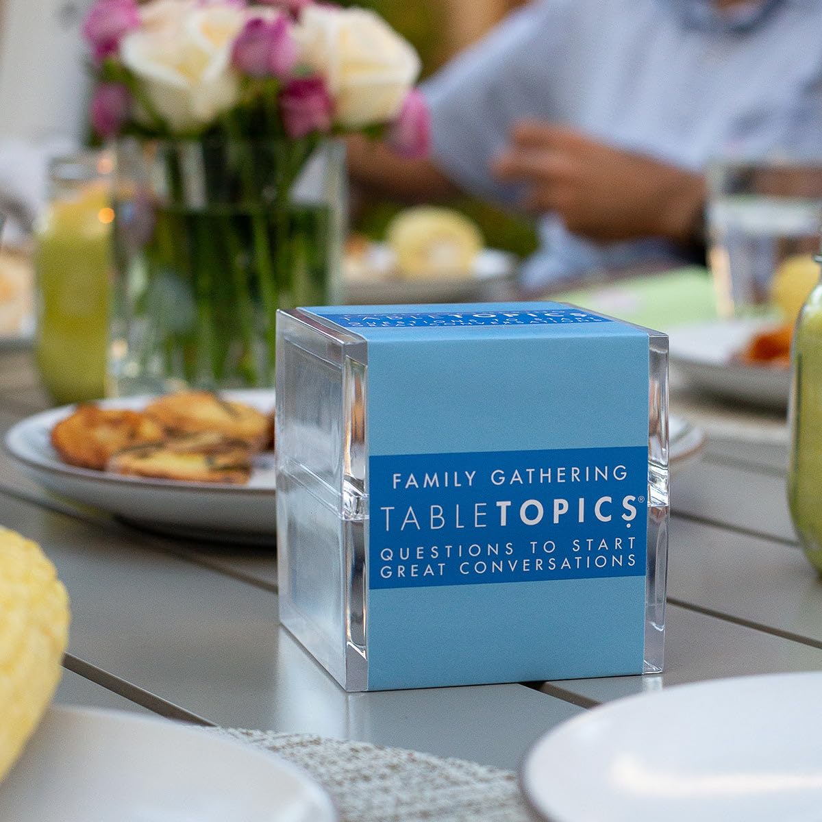 TableTopics Family Gathering - 135 Conversation Starter Question Cards for Family Parties & Reunions to Share Family Stories & Increase Bonding