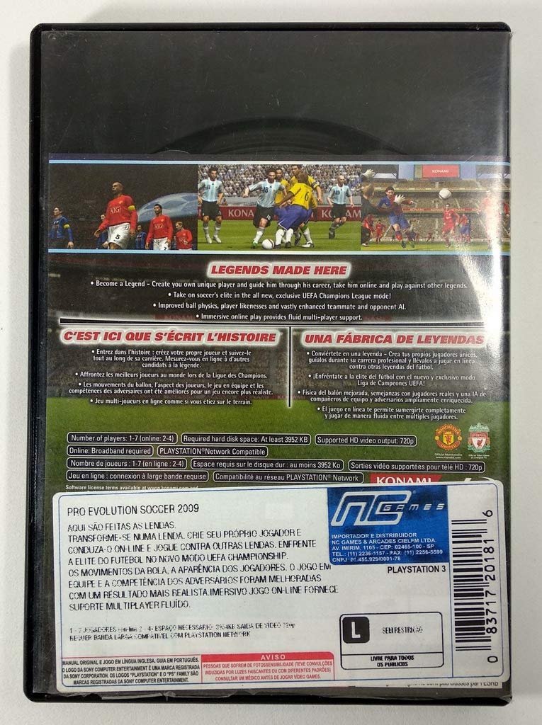 Pro Evolution Soccer 09 - Playstation 3