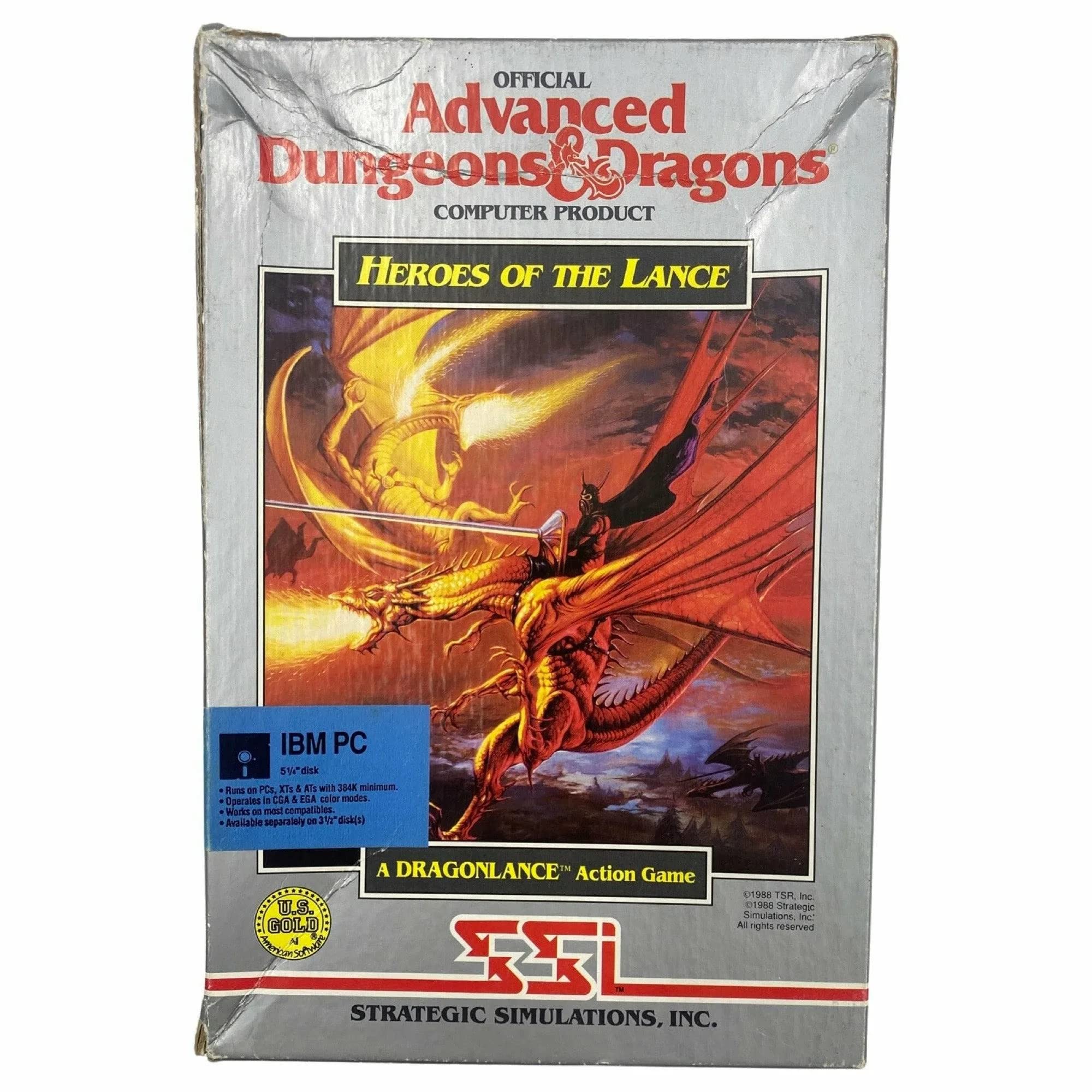 Advanced Dungeons & Dragons - Heroes of the Lance - for Commodore 64 - By Strategic Simulations inc. (SSI)