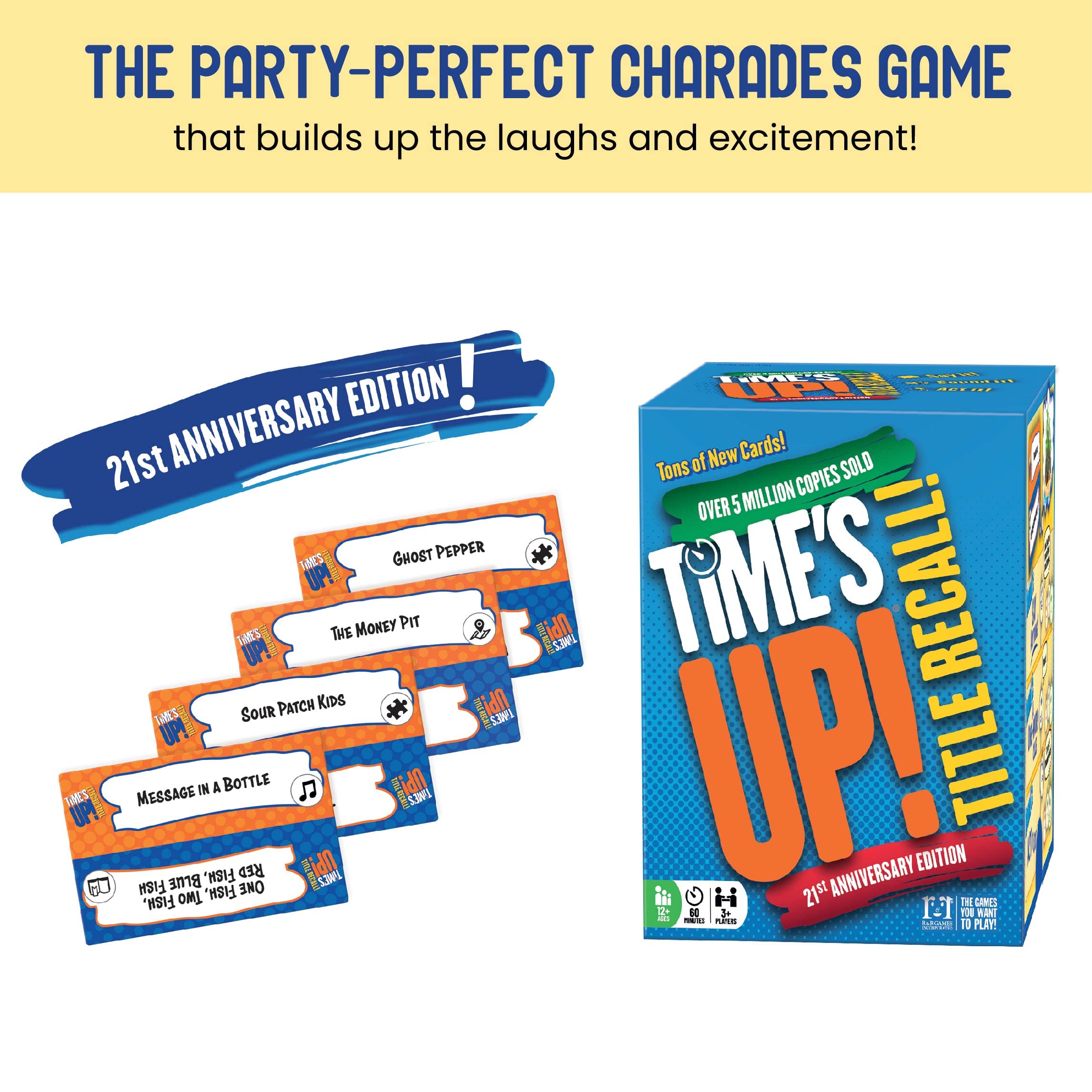 R&R Games Time’s Up!- Title Recall, Card Game, Charades Card Game