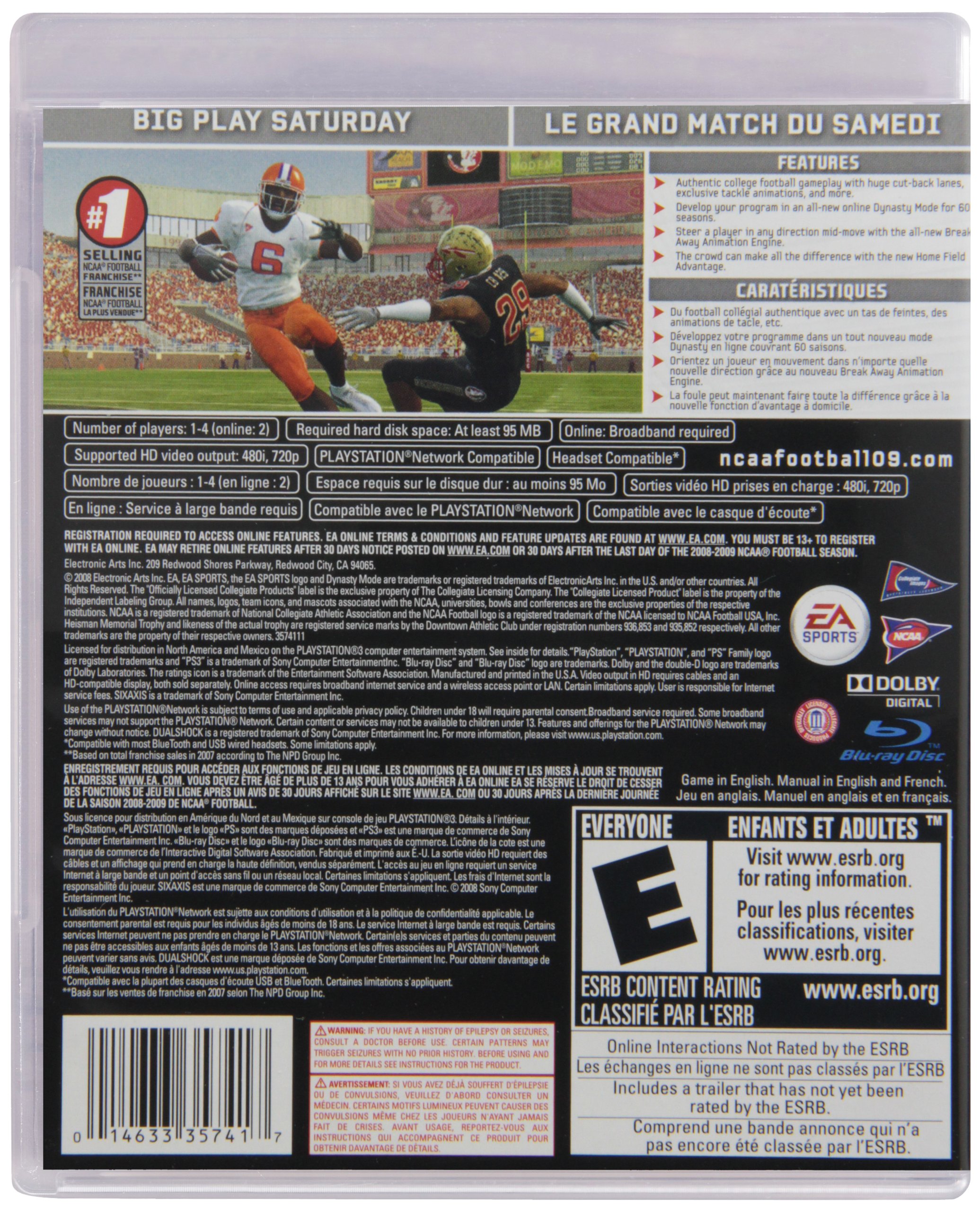 NCAA Football 09 (Playstation 3)