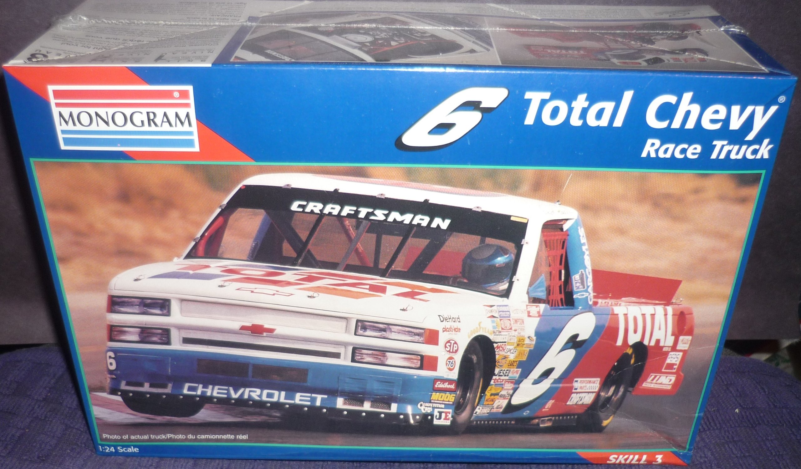 Monogram 6 Total Chevy Race Truck 1:24 Scale Skill 3 Model Kit 1996 Revell-Monograme # 2475 Hobby Kit