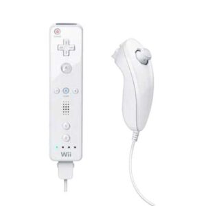 nintendo wii remote and nunchuck controller combo