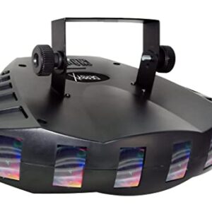 CHAUVET DJ Derby X RGB LED Derby w/Static, Blackout, Strobe Effect Light & Automated/Sound Active Programs