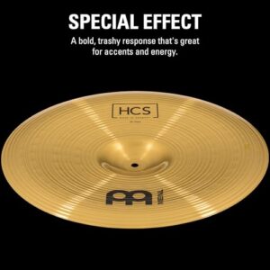 Meinl 18” China Cymbal – HCS Traditional Finish Brass for Drum Set, Made In Germany, 2-YEAR WARRANTY (HCS18CH)