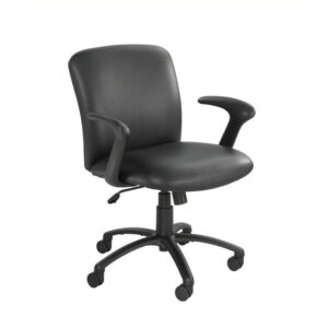 Safco Uber Big and Tall Mid-Back Office Chair Seat Color: Black Vinyl