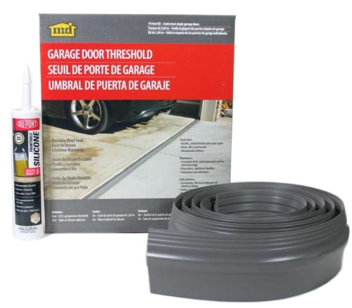 M-D Building Products 50100 10 ft. Gray Vinyl Garage Door Threshold Kit