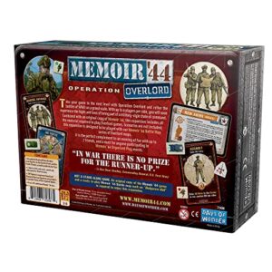 Memoir '44 Operation Overlord Board Game EXPANSION - Command Massive WWII Battles! Strategy Game for Kids & Adults, Ages 8+, 2 Players, 30-60 Minute Playtime, Made by Days of Wonder