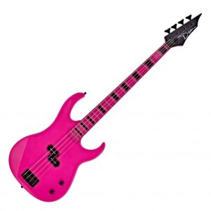 dean custom zone bass, flourecent pink