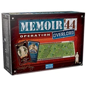 memoir '44 operation overlord board game expansion - command massive wwii battles! strategy game for kids & adults, ages 8+, 2 players, 30-60 minute playtime, made by days of wonder