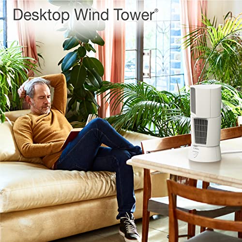 Lasko's Platinum Desktop Wind Tower (4917),White, Small