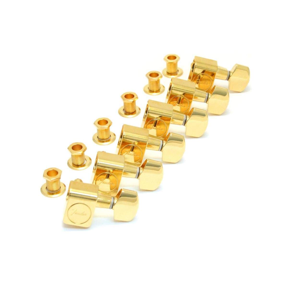 Fender American Series Stratocaster Guitar Tuners with Gold Hardware Set of 6 Gold, Stocking Stuffers, Guitar Accessories