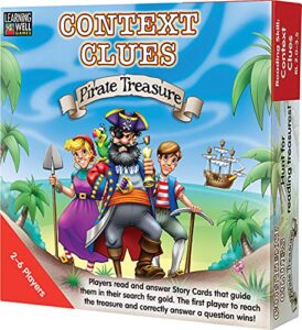 learning well games context clues—pirate treasure game, red levels 2.0-3.5