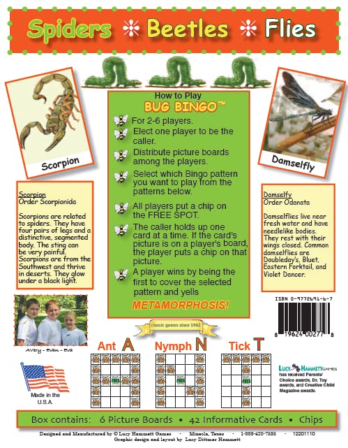 Lucy Hammett Games Bug Bingo