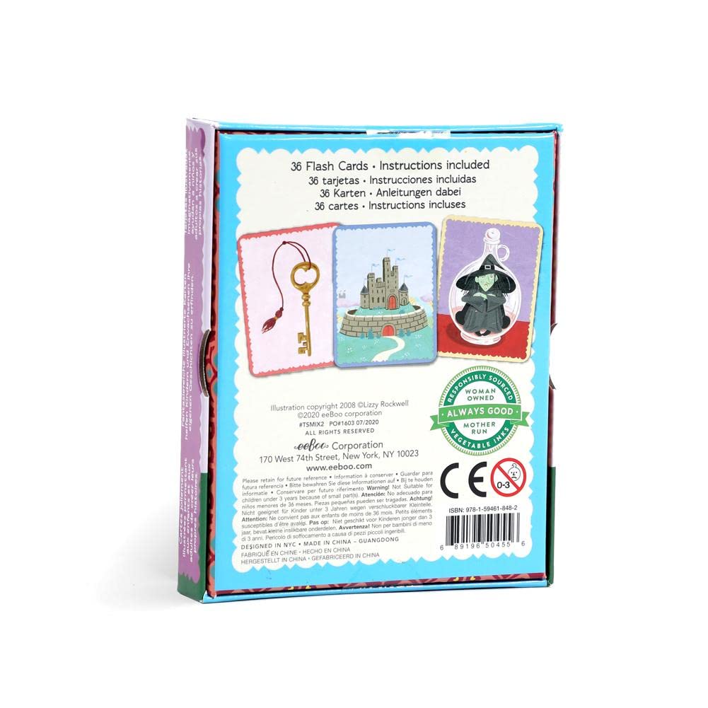 eeBoo: Fairytale Mix Ups, Create A Story Pre-Literacy Cards, 36 Flash Cards, Encourages Interactive and Imaginative Play, for Ages 3 and up