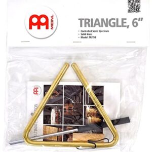 Meinl Percussion TRI15B 6-Inch Solid Brass Triangle with Metal Beater