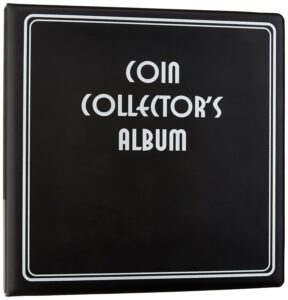 bcw album - coin collectors - black | 3-inch binder | holds 90 pages