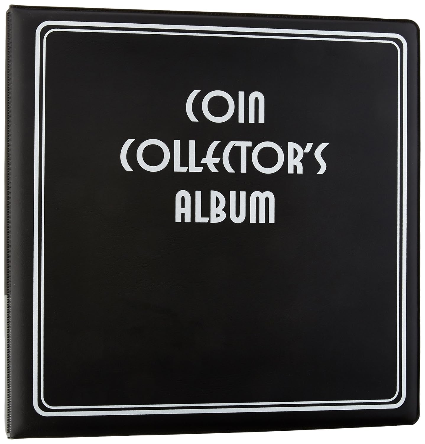 BCW Album - Coin Collectors - Black | 3-Inch Binder | Holds 90 Pages