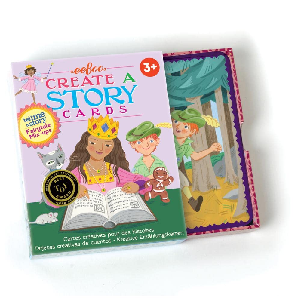 eeBoo: Fairytale Mix Ups, Create A Story Pre-Literacy Cards, 36 Flash Cards, Encourages Interactive and Imaginative Play, for Ages 3 and up