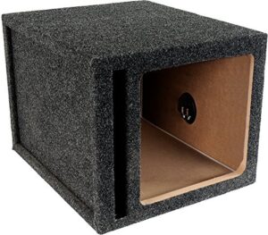 bbox single vented 12 inch subwoofer enclosure engineered for kicker square/single sealed/solo-baric l5 & l7 subwoofers - improves audio quality, sound & bass