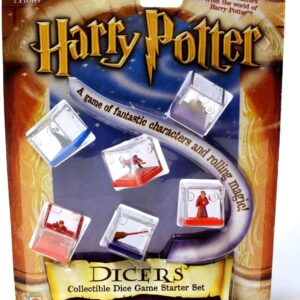 Harry Potter Dicer Starter Set of 6 Dice: Harry Potter, Hermione Granger, Draco Malfoy, Severus Snape, Rubeus Hagrid, and the Sorting Hat