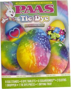 paas tie dye easter egg decorating kit - america's favorite easter tradition