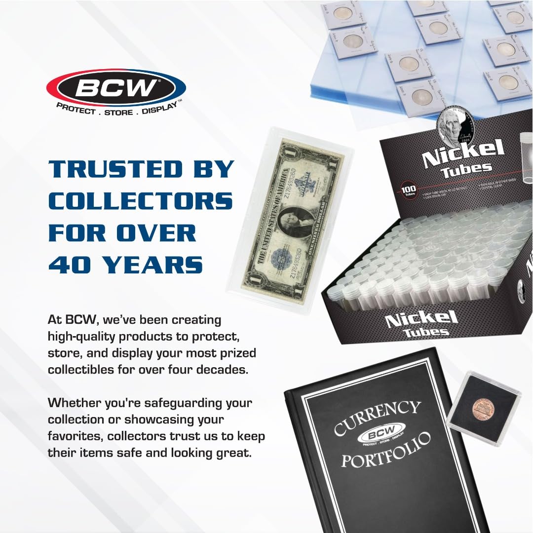 BCW Album - Coin Collectors - Black | 3-Inch Binder | Holds 90 Pages