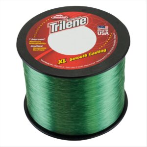 berkley trilene® xl®, low-vis green, 8lb | 3.6kg, 3000yd | 2743m monofilament fishing line, suitable for freshwater environments