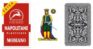 napoletane 97/25 modiano regional italian playing cards. authentic italian deck.