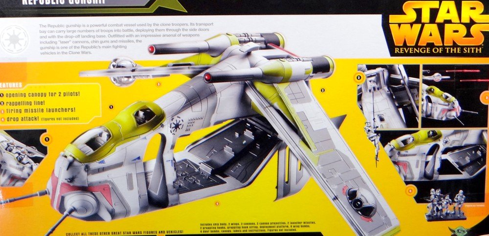 Hasbro Star Wars Clone Wars Animated Series Exclusive Vehicle Republic Gunship