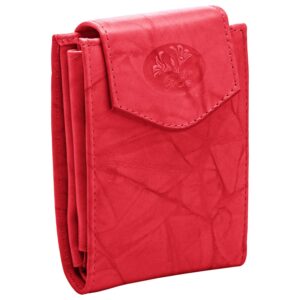 buxton women's convertible billfold, red, one size