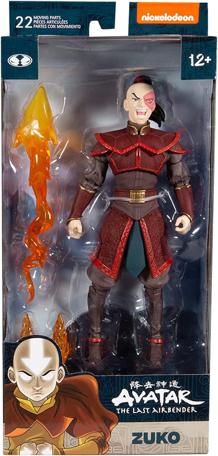 McFarlane Toys Avatar: The Last Airbender Prince Zuko 7" Action Figure with Accessories