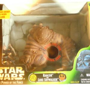 Star Wars Power of The Force Action Figure Playset - Rancor and Luke Skywalker