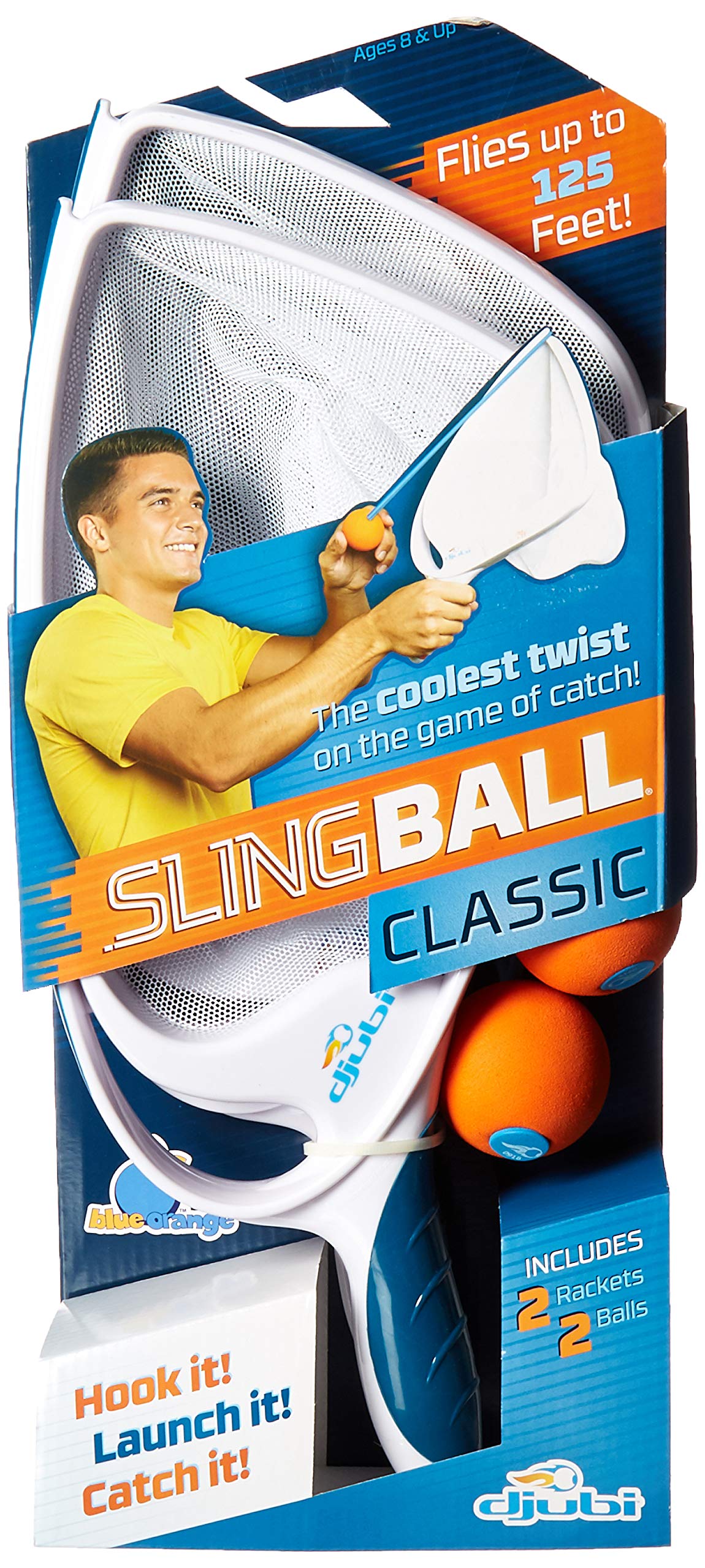 Djubi SlingBall Classic - The Ultimate Game of Catch for Kids and Adults of All Ages - Family and Outdoor Party Games for Ages 8+