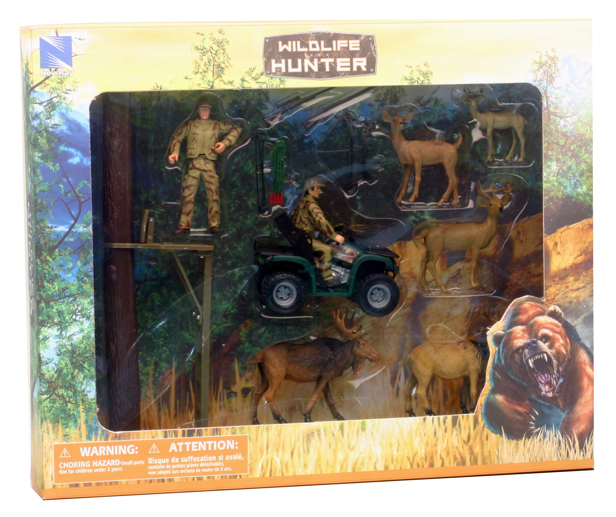 NewRay Toys Wild Life Hunter Deer Hunting Play Set