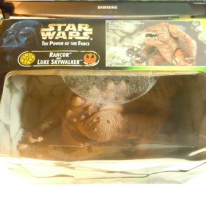 Star Wars Power of The Force Action Figure Playset - Rancor and Luke Skywalker