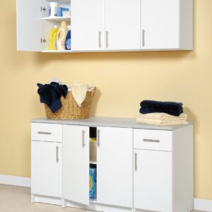 Prepac Elite 32" Storage Cabinet, White Storage Cabinet, Base Cabinet, Bathroom Cabinet with 1 Adjustable Shelf 24" D x 32" W x 36" H, WEB-3236