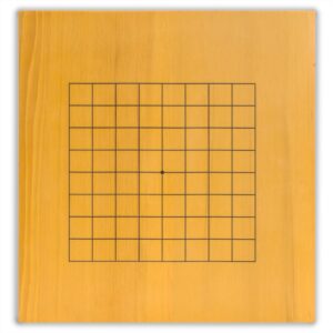 Yellow Mountain Imports Shin Kaya Beginner's Reversible 13x13 / 9x9 Go Game Set Board (0.8-inch) with Double Convex Melamine Stones - Classic Strategy Board Game (Baduk/Weiqi)