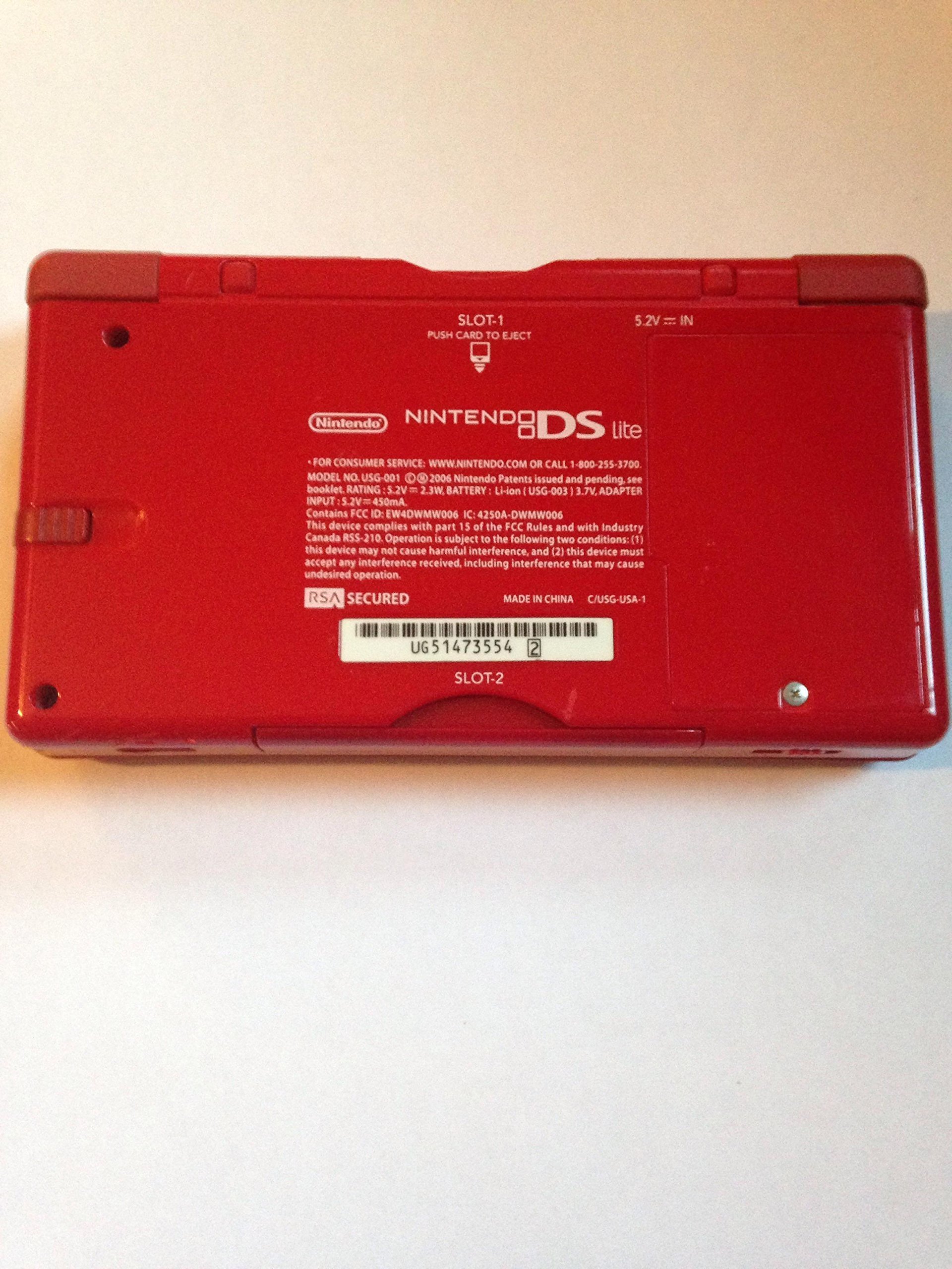 Nintendo DS Lite Limited Edition Red Mario with New Super Mario Bros.