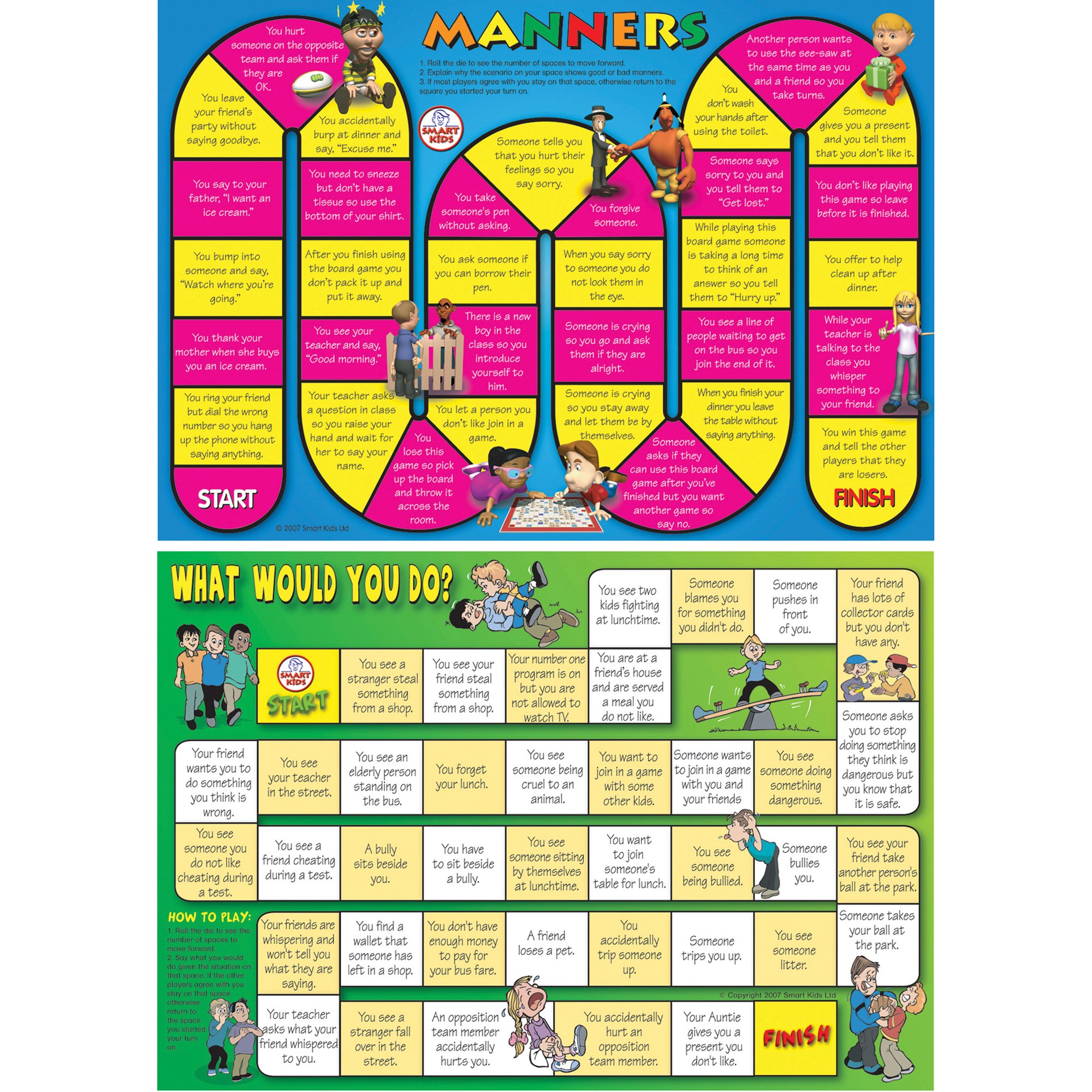 Didax 500063 Social Skills Group Activities, 6 Board Games