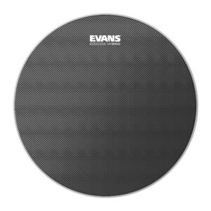 evans hybrid drumhead - hybrid marching snare drum head - for sensitivity, dynamic range - enhances projection, durability - grey, 14 inch