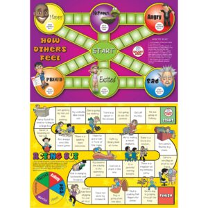 Didax 500063 Social Skills Group Activities, 6 Board Games