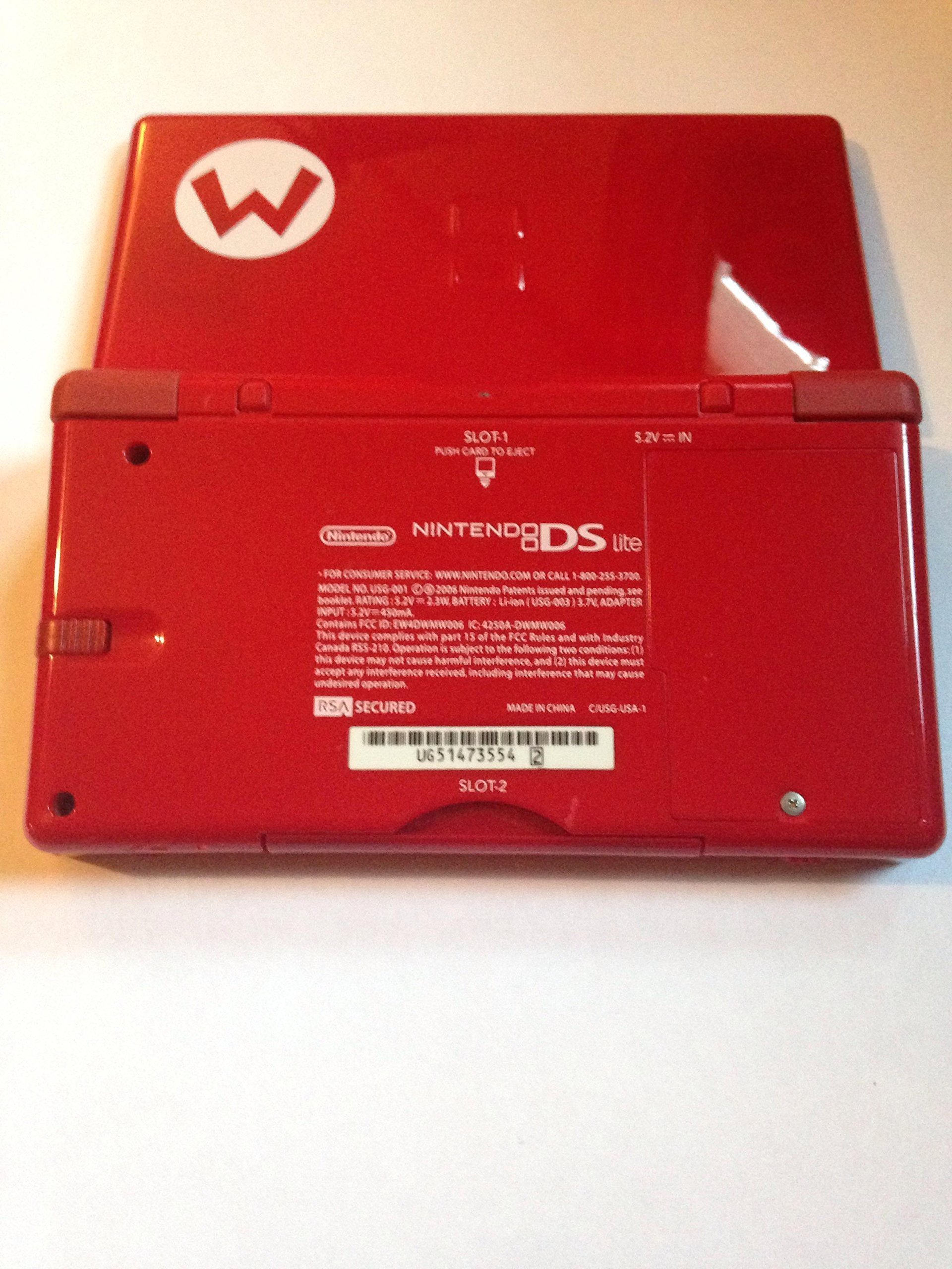 Nintendo DS Lite Limited Edition Red Mario with New Super Mario Bros.