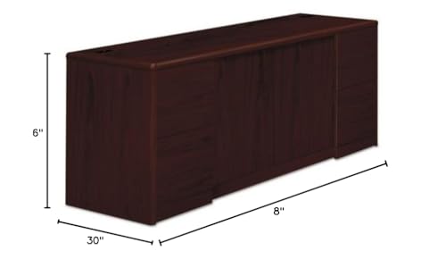 HON 10742NN 10700 Series Credenza w/Doors, 72w x 24d x 29 1/2h, Mahogany