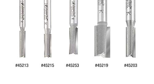 Amana Tool - 45240 Carbide Tipped Straight Plunge 12mm Dia x 3/4 x 1/4" Shank