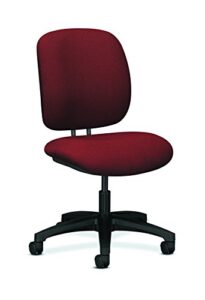 hon comfortask task swivel chair, burgundy