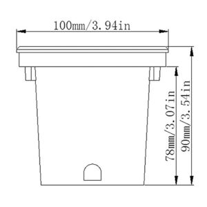 LEDwholesalers Low Voltage In-Ground LED Well Light with Brushed Stainless Steel Trim 3-Watt, 3731